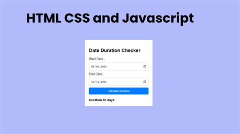 Calculate Days Between Two Dates In Javascript Javascript Date Method