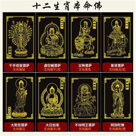 十二生肖本命佛守护神手机贴纸金属佛文殊普贤大日如来千手观音年