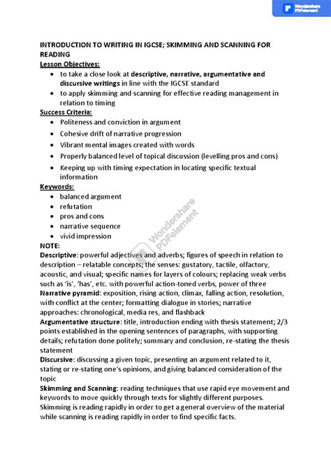 Introduction To Writing In Igcse Introduction To Writing In Igcse
