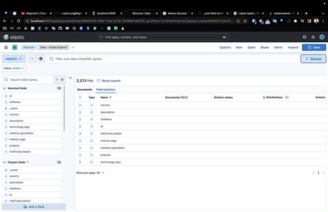 Kibana Discover Field Statistics Not Showing Kibana Discuss The Elastic Stack