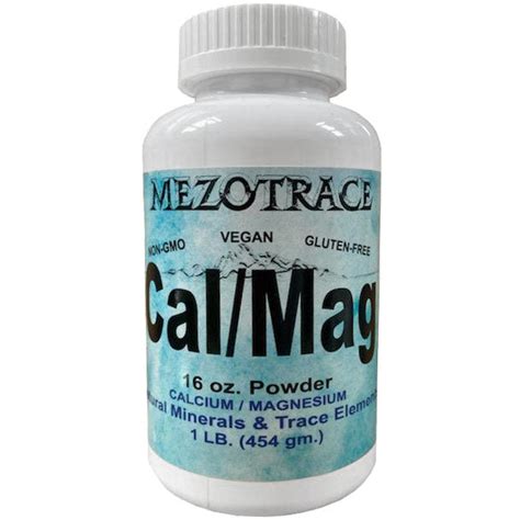 Mezotrace Calciummagnesium Minerals And Trace Elements Powder 16 Oz
