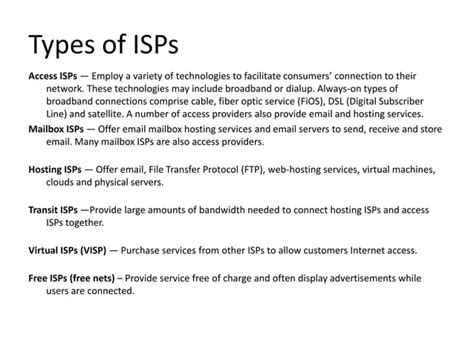 Isp Pdf Internet Service Providers Home Utilities