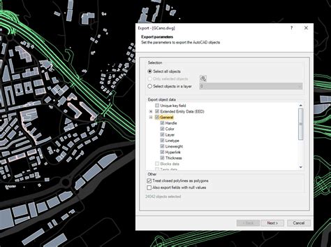 Spatial Manager For Autocad Export Data