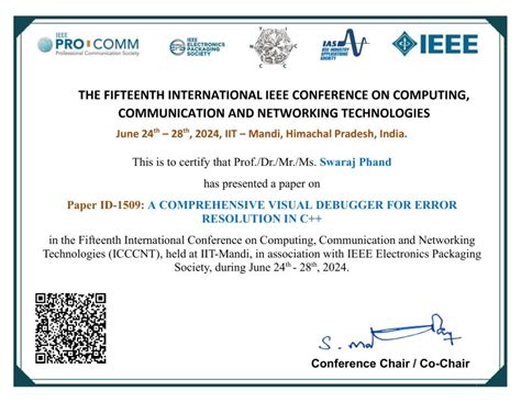 Swaraj Phand On Linkedin Research Icccnt2024 Innovation Teamwork Iot C