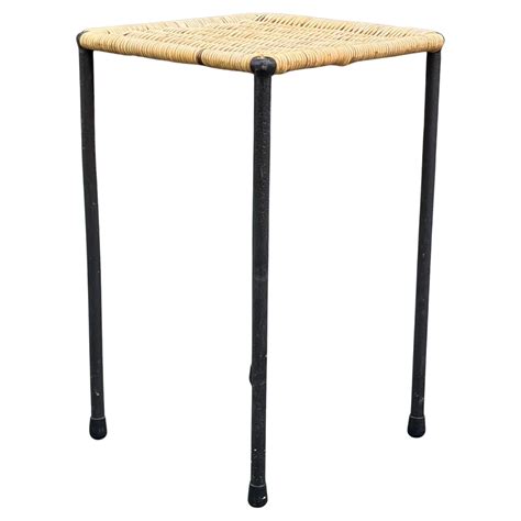 Carl Aubock Long Side Table Flower Bench Rattan Wicker Austria