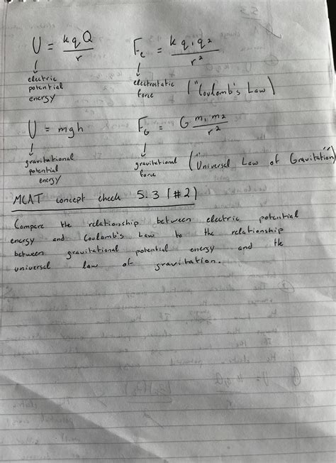 Gravitational Force And Gravitational Potential Energy Vs Electrostatic Force And Electric