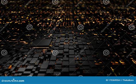 Microprocessor Chipset Central Processor Unit On The Illumination Circuit Computer Mainboard