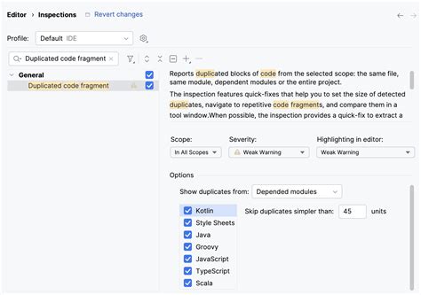 Analyze Duplicates Intellij Idea Documentation