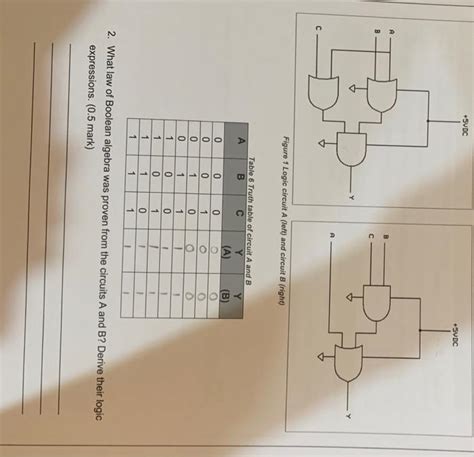 Figure Logic Circuit A Left And Circuit B Right Chegg