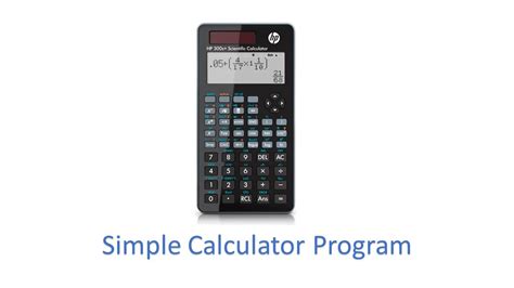 Calculator Program Youtube