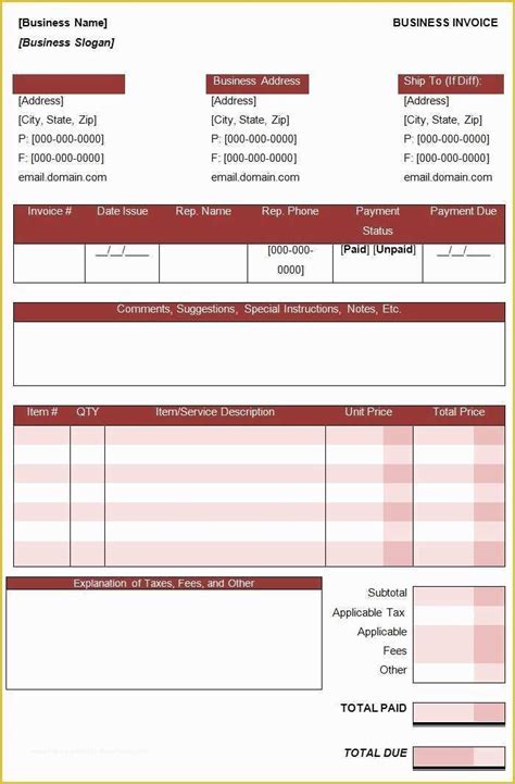 Online Bill Format Word Nzfer