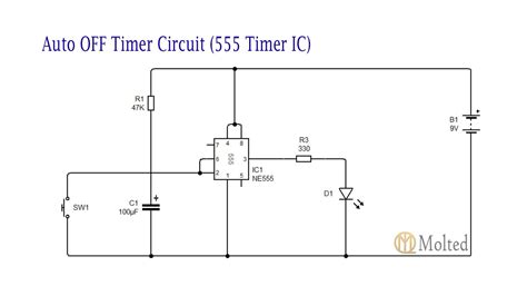 Two Auto Off Timer Circuits 555 Ic Or Transistor 3 Steps Instructables