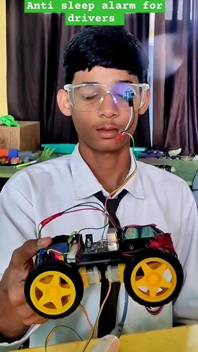 anti sleep alarm for drivers science project working model arduino