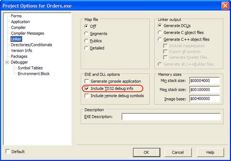 Compiling Delphi 2006 Applications With Debug Information