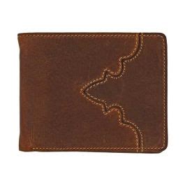 Silver Creek 06219 Aged Bark Leather Classic Passcase Wallet