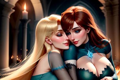 Dopamine Girl Two Figures Paris Catacombs Full Of Bones At Night Drunken Elsa Drunken Lust