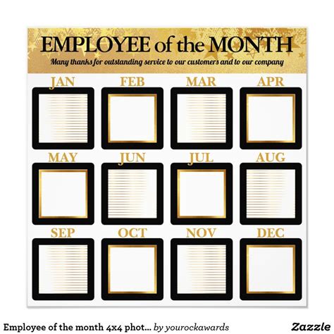 Employee Of The Month Frame Template
