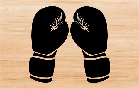 Boxing Gloves Silhouette Svg Clipart Png Graphic By Gfx Expert Team