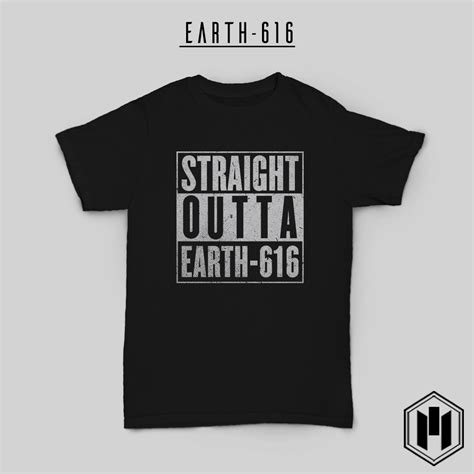 Jual Kaos Straight Outta Earth 616 Marvel Comics Shopee Indonesia