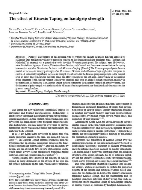 Australian Medical Supplies The Effect Of Kinesio Taping On