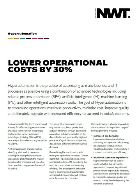 Accelerating Business Processes With Hyperautomation Nwt