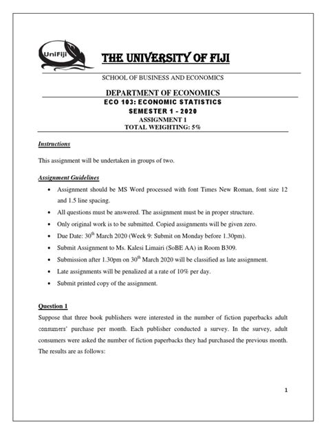 Assignment 1 Pdf Histogram Mode Statistics
