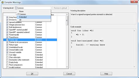 Labwindowscvi Tip Set Custom Compiler Warning Levels Ni Community