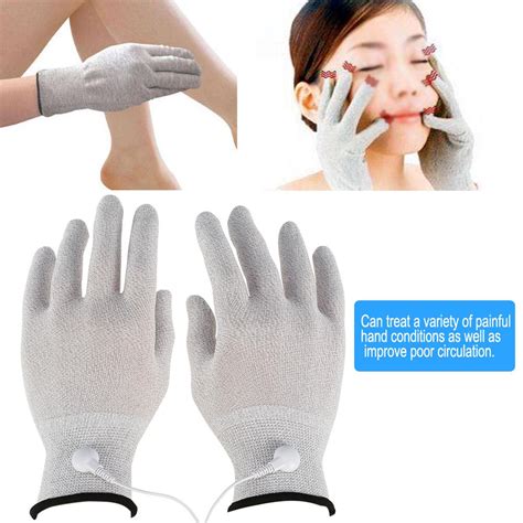 Cheap 1 Pair Tens Machine Conductive Electrode Massage Gloves Joom