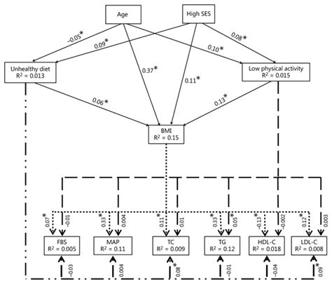 Path Model Examining Relationships Among The Study Variables In Girls Download Scientific
