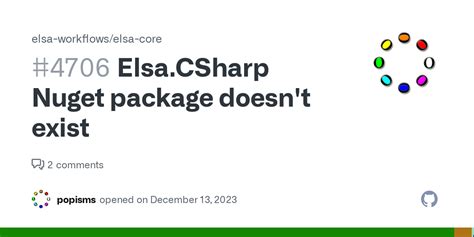 Elsa CSharp Nuget Package Doesn T Exist Issue Elsa Workflows
