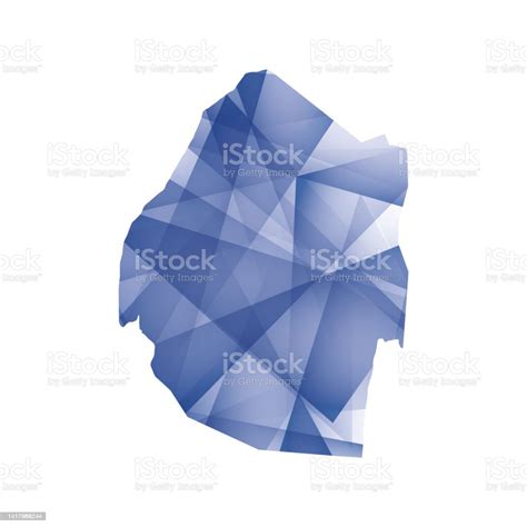 파란색의 기하학적 모양으로 된 Eswatini 지도의 벡터 일러스트 레이 션 0명에 대한 스톡 벡터 아트 및 기타 이미지 0명 개념 국가 지리적 지역 Istock