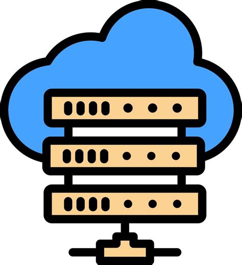 Cloud Server Icon Vector Art At Vecteezy