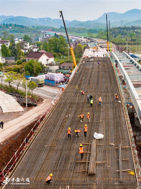 安徽芜湖芜黄高速公路建设忙组图 中安在线