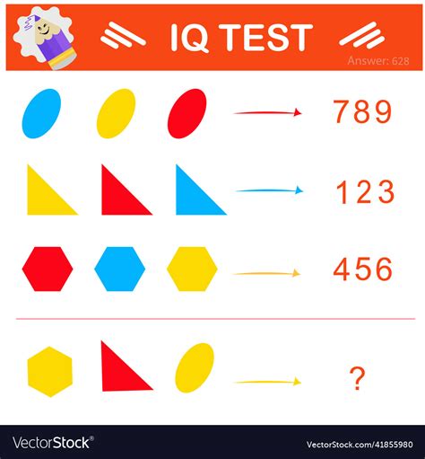 Logic Question Iq Test Royalty Free Vector Image