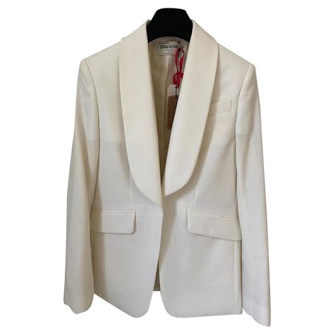 Zadig And Voltaire Vestes Polyester Blanc Ref852830 Joli Closet