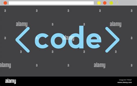 Programming Code On A Browser Window Stock Vector Image And Art Alamy