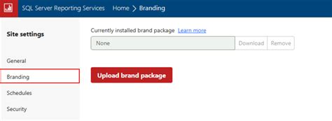 打造 Web 门户的品牌 Sql Server Reporting Services Ssrs Microsoft Learn