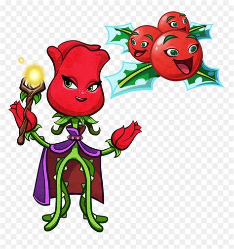 Медиа твиты От Plants Vs Plants Vs Zombies Heroes Rose Hd Png