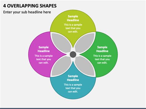 4 Overlapping Shapes PowerPoint Presentation Slides PPT Template