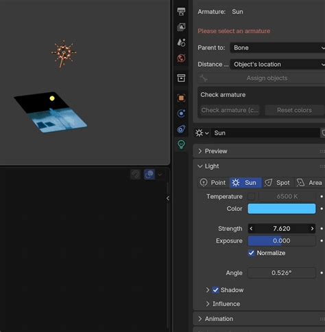 Light Does Not React On Object Animation And Rigging Blender