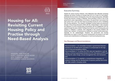 03 Housing For All Revisiting Current Housing Policy And Practise