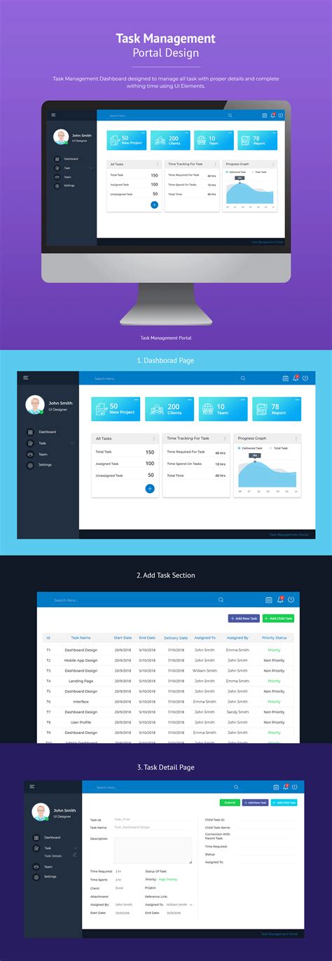 Task Management Portal On Behance