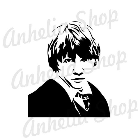 Ron Weasley Harry Potter The Golden Trio Silhouette Svg Vect Inspire