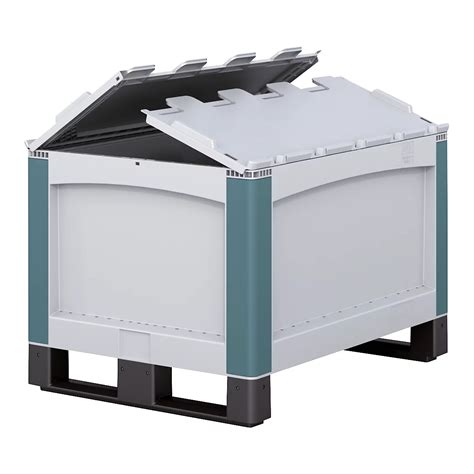 Sl Heavy Duty Container Bito With 2 Part Hinged Lid Kaiserkraft