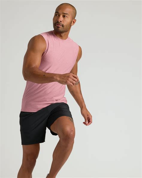 Quartz Rose Active Sleeveless Muscle Tee Quartz Rose Active