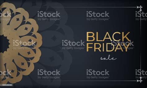 추상골드 패턴의 다크 블루 블랙 프라이데이 세일 홀리데이 포스터 템플릿 개념에 대한 스톡 벡터 아트 및 기타 이미지 개념 광고 금요일 Istock