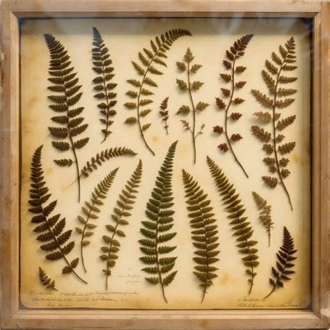 Free Vintage Pressed Ferns Image Fern Botanical Vintage Download