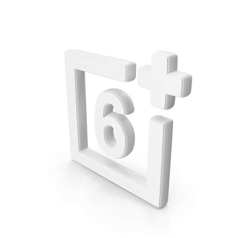 Age Restriction 6 Symbol White Png Images And Psds For Download