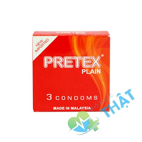 1 Bao Cao Su Plain Pretex Hộp 3 Chiếc