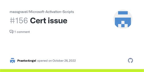 Cert Issue Issue 156 Massgravel Microsoft Activation Scripts GitHub